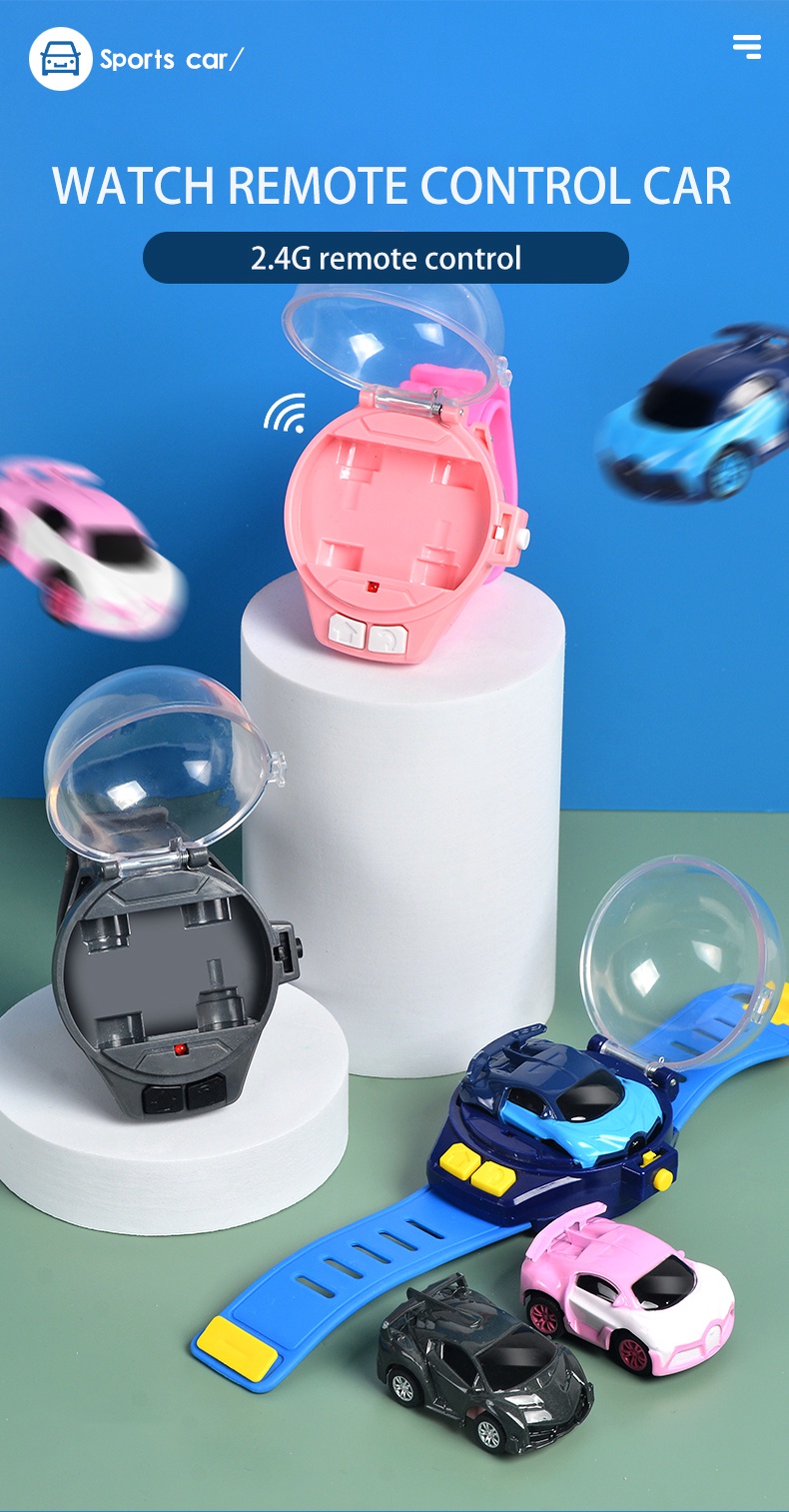 Mini RC Racing Car Remote Control Watches toy Game Watch With Remote ...