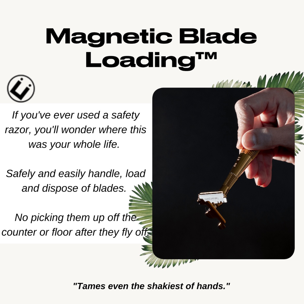 Leaf Shave The Thorn Razor - Black | Shopee Singapore