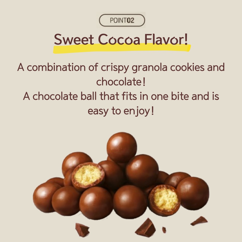 Lotte Sugar Zero Crunch Chocolate Ball Korean Sugar Free Chocolate Zero ...