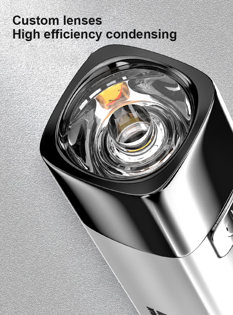 Smile Shark Mini Glare Flashlight Floodlight Side Light Portable ...