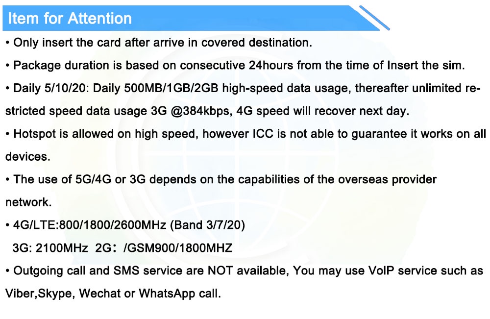 [ICC] Europe & UK(EU-D) 40-90 Days Unlimited Data SIM (Balkans, Russia ...