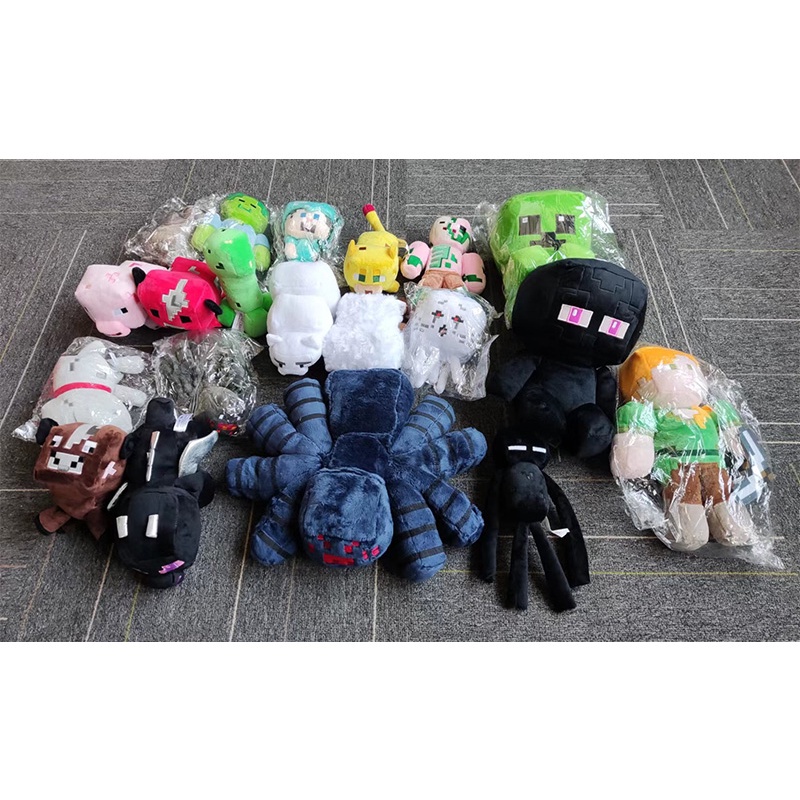 15-22cm Game Minecraft Stuffed Toys Minecraft Creeper Enderman Wolf ...