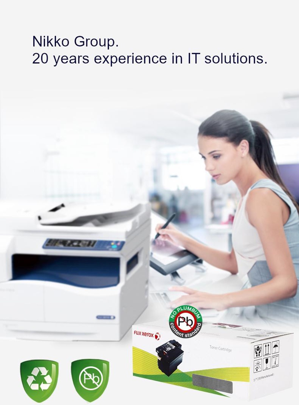 [Original] Fuji Xerox CT203483 CT203482 High Yield Toner Cartridge for ...