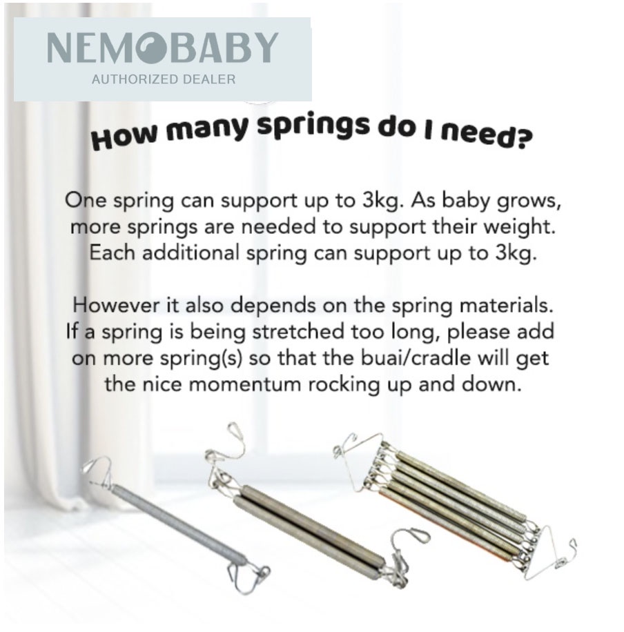 Nemobaby XL Foldable Spring Baby Cradle Set | Shopee Singapore