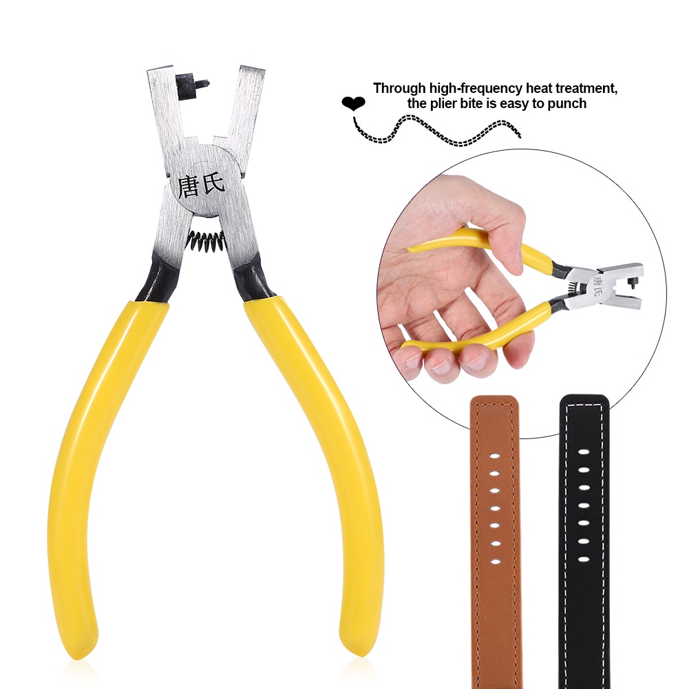 Carbon Steel Watch Puncher Belt Strap Hole Punching Plier Repairing ...