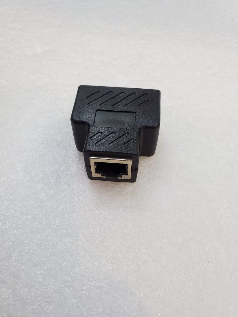 RJ45 Ethernet Splitter Adapter – 1 Input to 2 Output LAN Extender ...