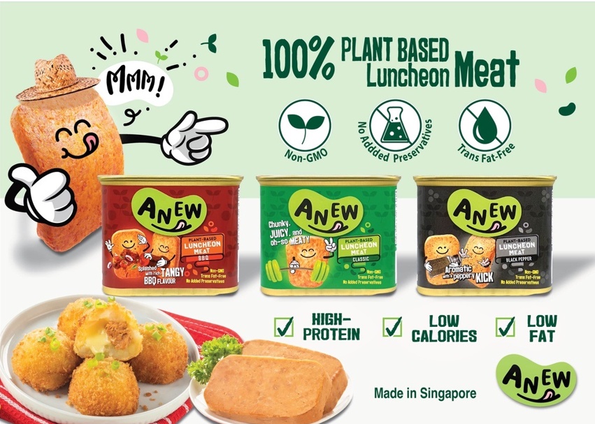 [Bundle of 8] Anew Plant Based Luncheon Meat - 340g | Shopee Singapore