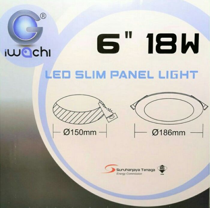 IWACHI 6" 18W LED Downlight / Ceiling Light / Recessed Downlight Round ...