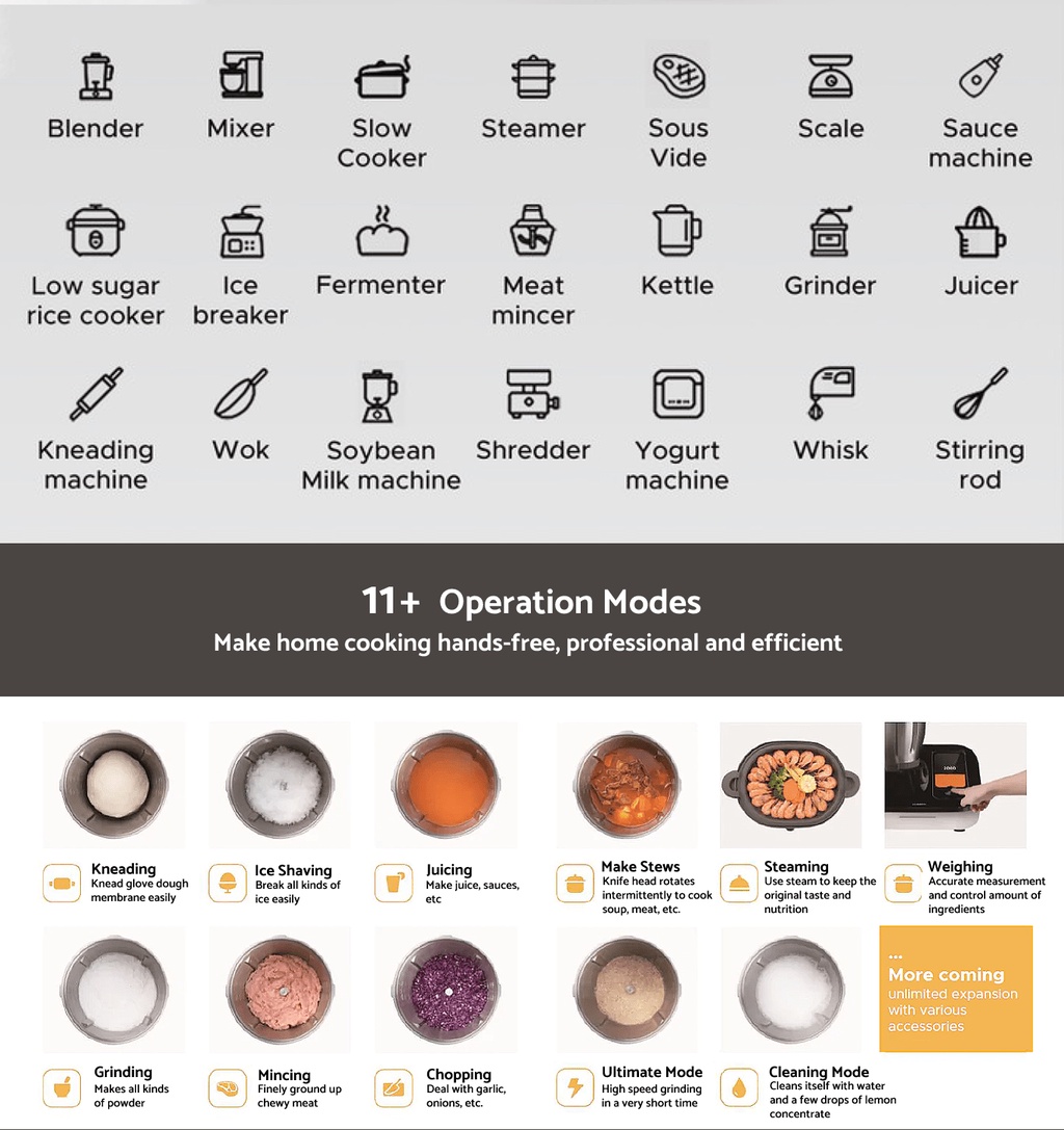 TOKIT Omni Cook 21 in 1 Smart Cooker App Controls Cloud Recipe Automate ...