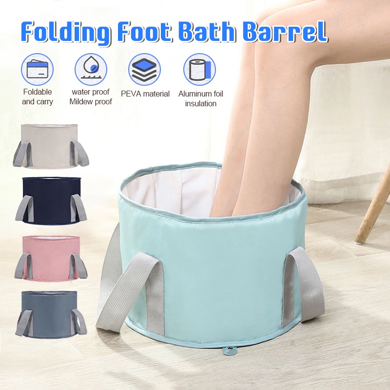 【SG SOTCK】Foldable Basin Foot Baths Bucket Bag Foot Spas Soak Bag ...