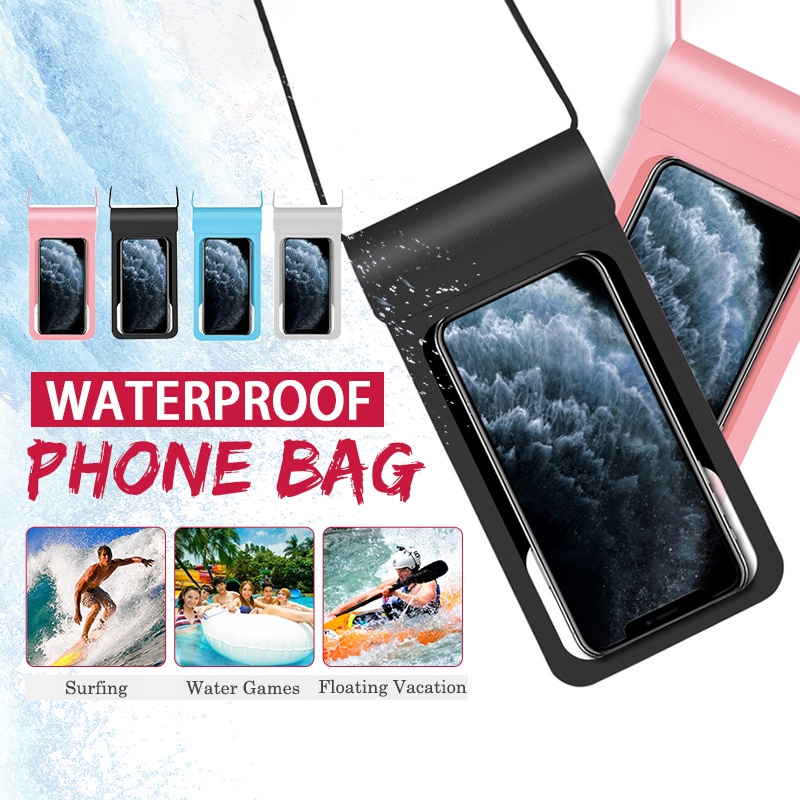 【SG】waterproof bag Phone Pouch handphone sling phone bag swimming bag ...