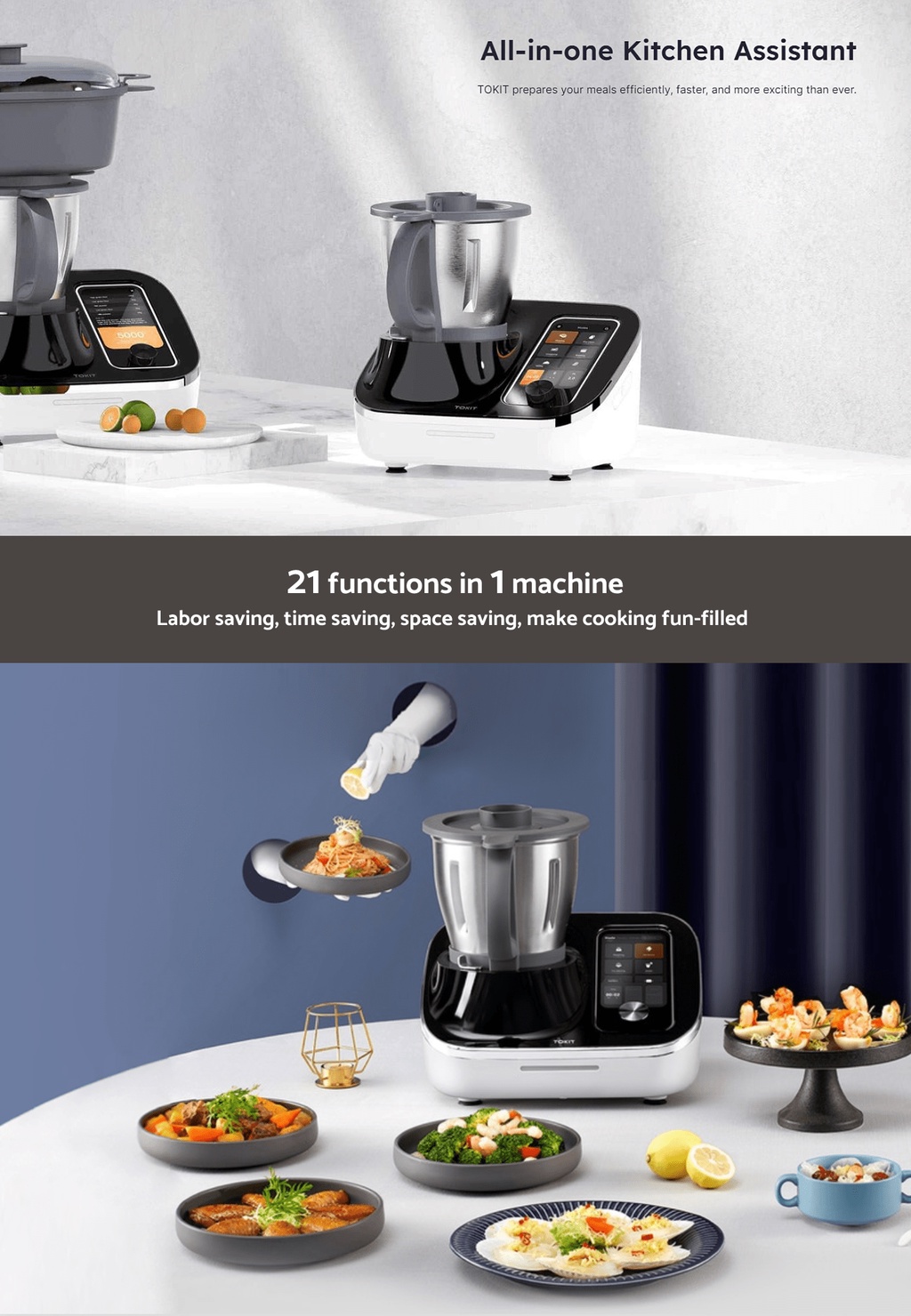 TOKIT Omni Cook 21 in 1 Smart Cooker App Controls Cloud Recipe Automate ...
