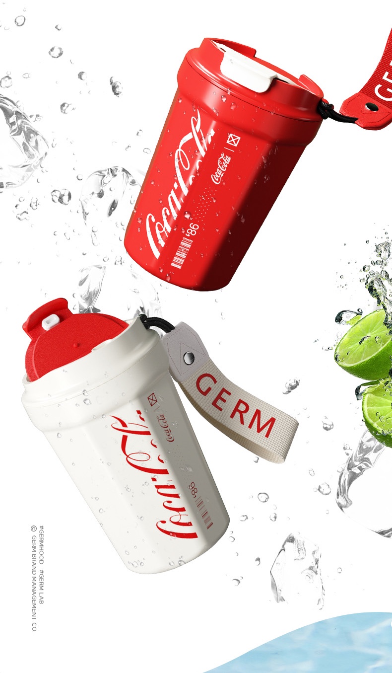 GERM&Coca Cola Co-Branded Coffee Cup 316 Stainless Steel 390ml/590ml ...
