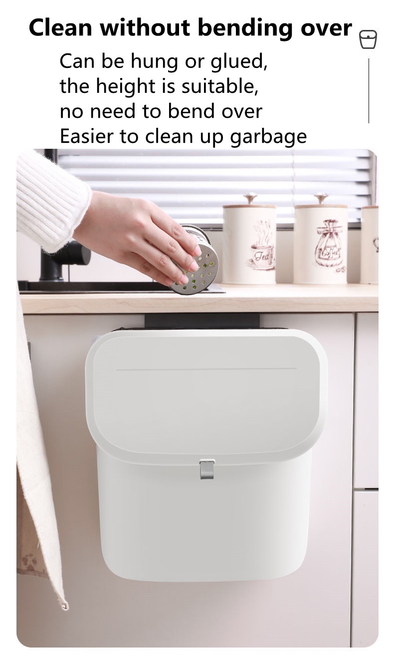[FUN] Hanging dustbin for bathroom toilet dustbin Perforation-Free Wall ...