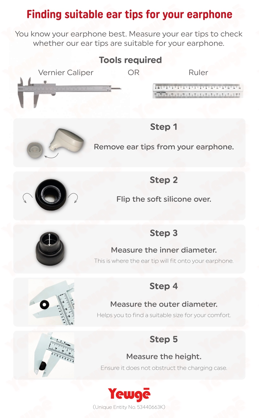 5 pairs 3.6mm 4.5mm Double-flange Replacement Soft Silicone Ear Buds ...