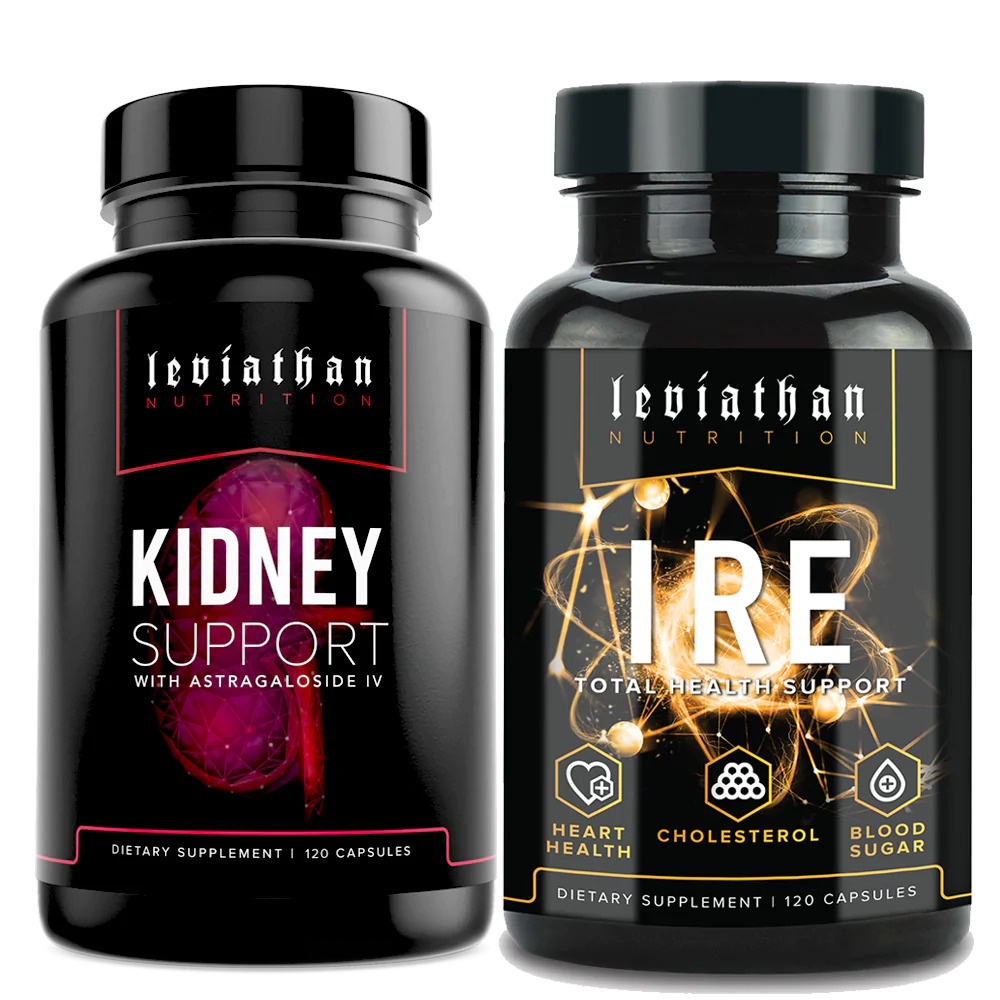 LEVIATHAN NUTRITION KIDNEY & GENERAL HEALTH STACK (KIDNEY SUPPORT + IRE ...