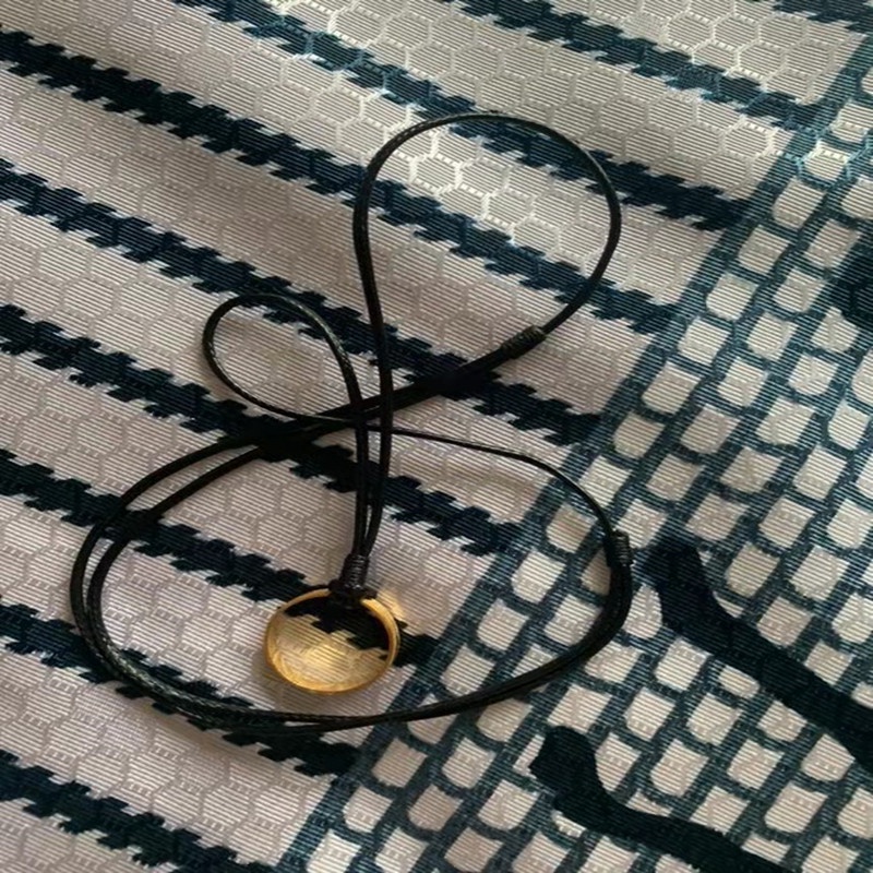 Hand woven DIY necklace rope Advanced adjustable lanyard Woven men's ...