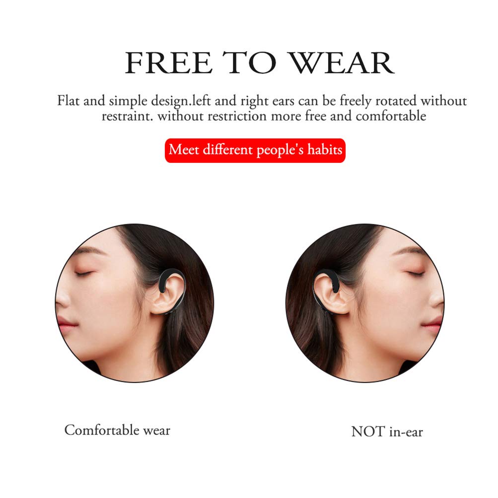 Bluetooth Earphone , Single Ear Bluetooth Earpieces with Mic ...