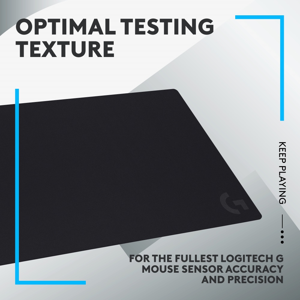 Logitech G840 XL Cloth Gaming Mousepad, Performance-tuned Rubber Base ...