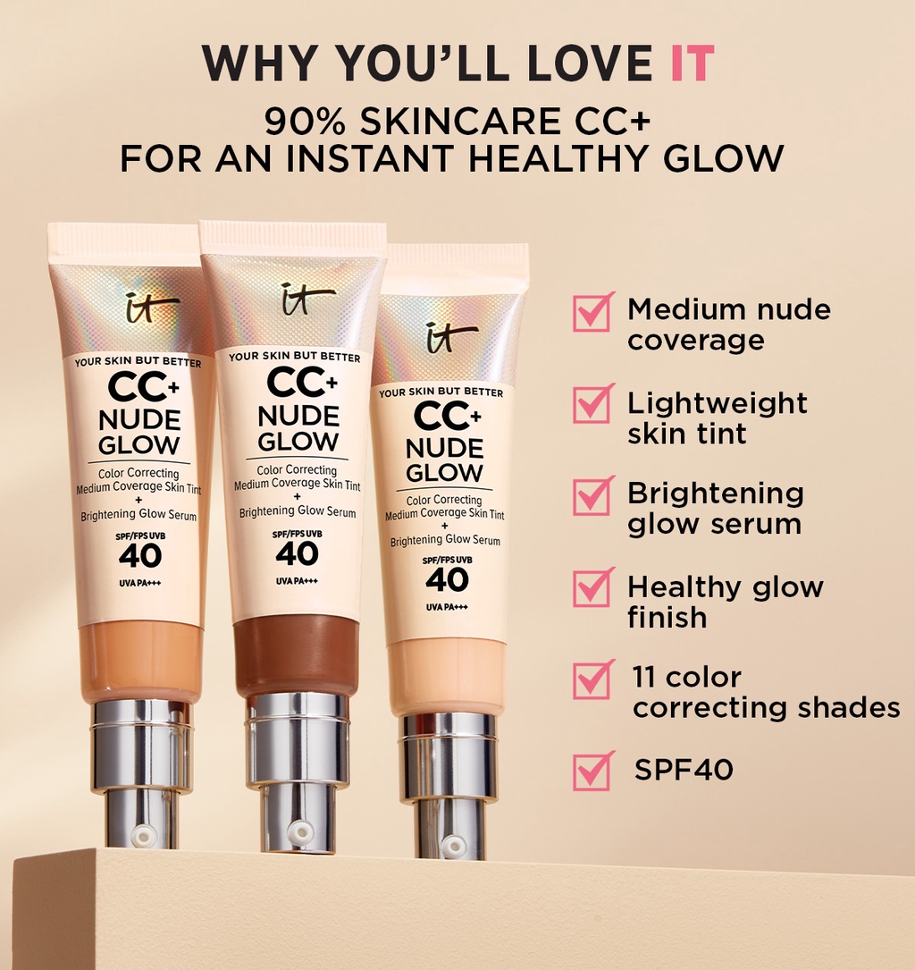 [december Exclusive Set] It Cosmetics Nude Glow It Cosmetics Your