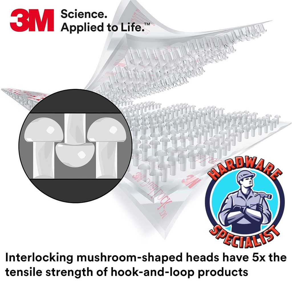 3M Dual Lock Recloseable Fastener SJ3560 250 Stems Clear | Shopee Singapore