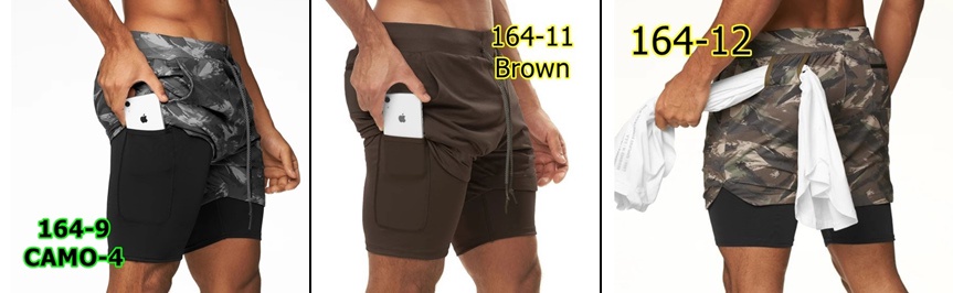 [SG SELLER] 2-in-1 Double Layer Short Running Sport Shorts Men Gym ...