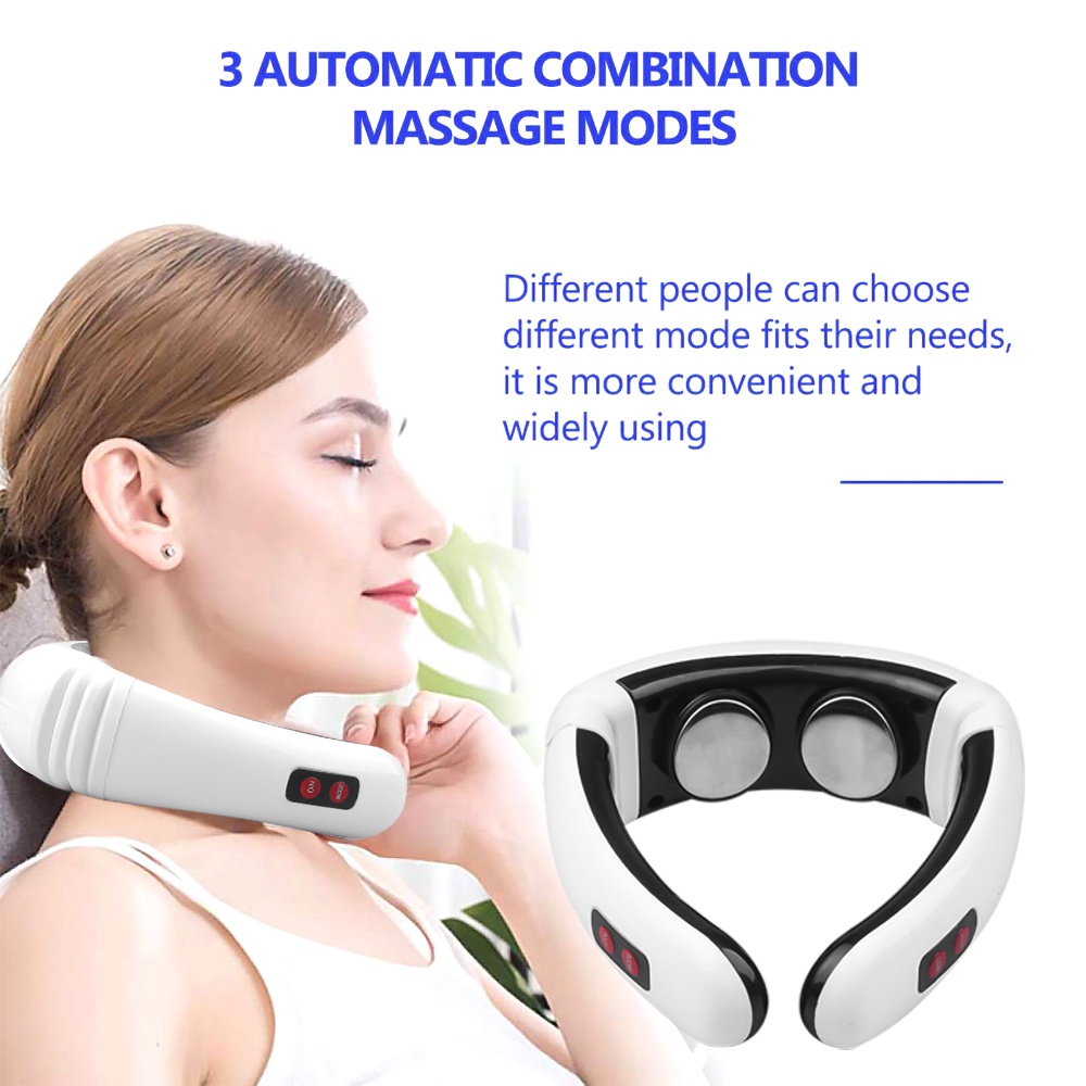 Electric Massager Cervical Massager Rechargeable Neck Massager with ...