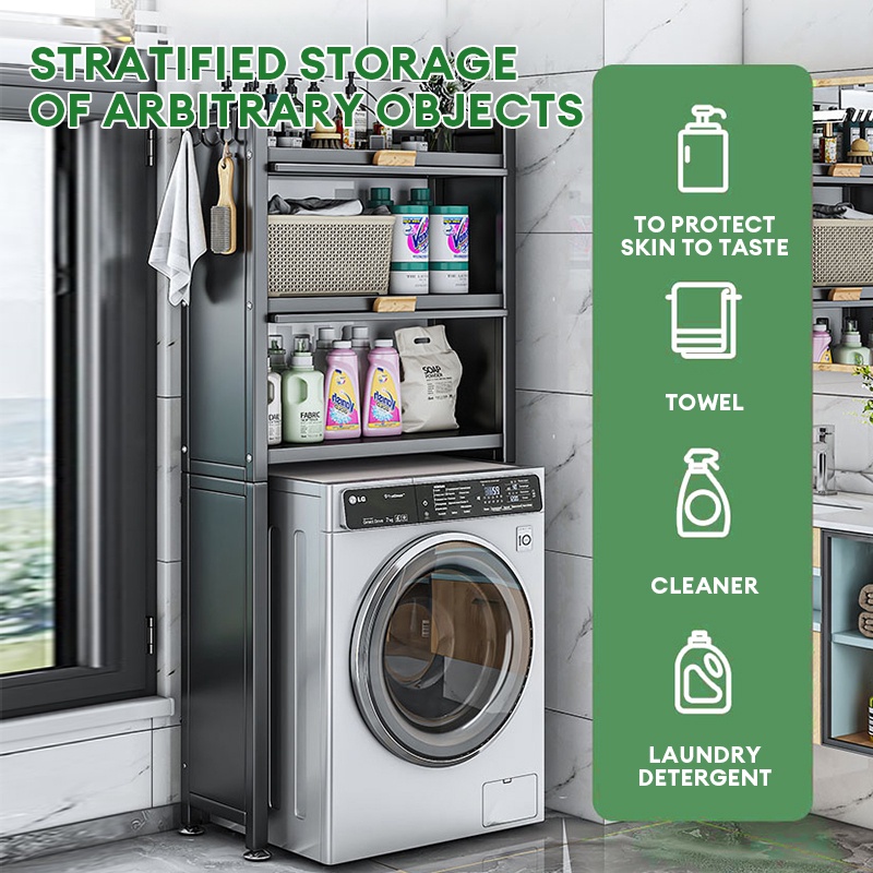 NETEL roller washing machine locker Bathroom storage rack Toilet ...