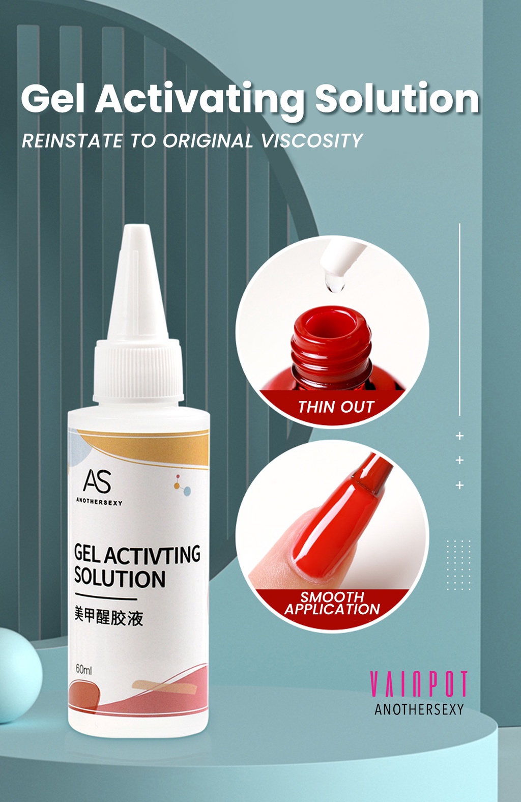 【Vainpot-SG】 ANOTHERSEXY Gel Activating Solution - Gel Polish Thinner ...