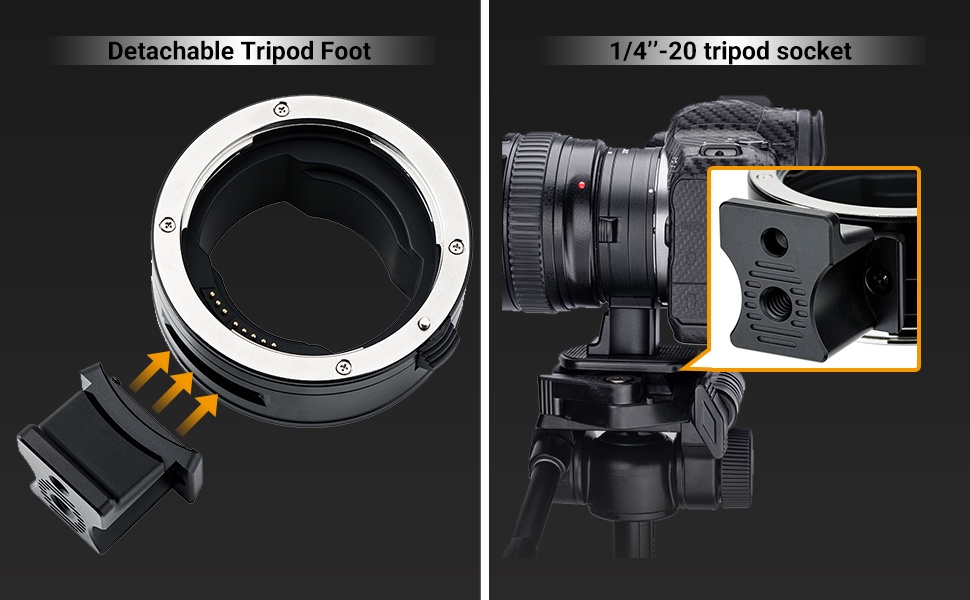 JJC EF-EOS R Lens Mount Adapter Auto Focus Lens Converter for Attaching ...