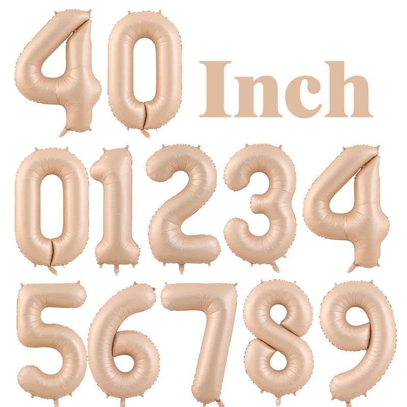 40 Inch Number Balloons Birthday Decorations Large Size Balloons ...