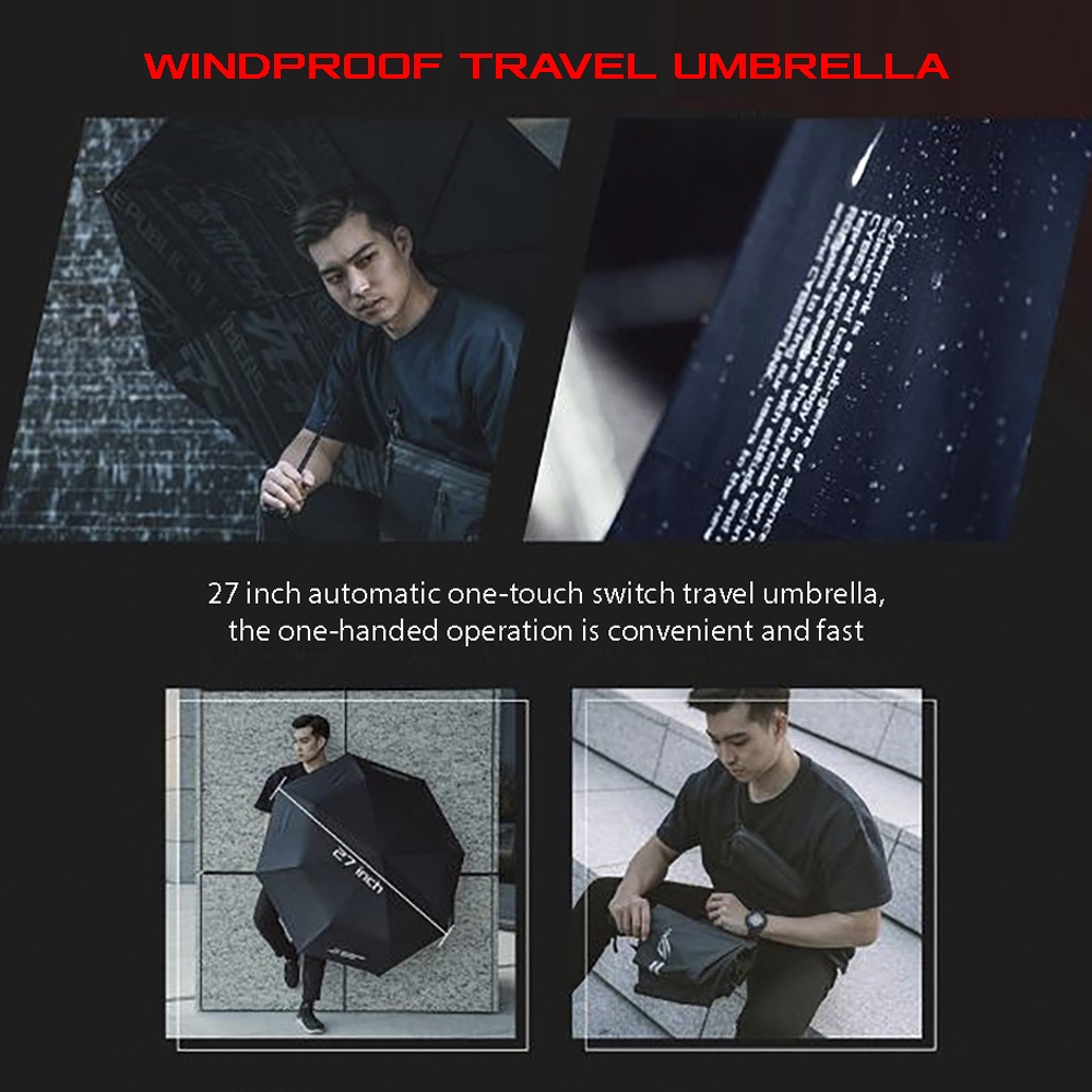 ROG CH2000 Umbrella - 27-inch Glass Fiber Tail Bone, Black Percussion ...