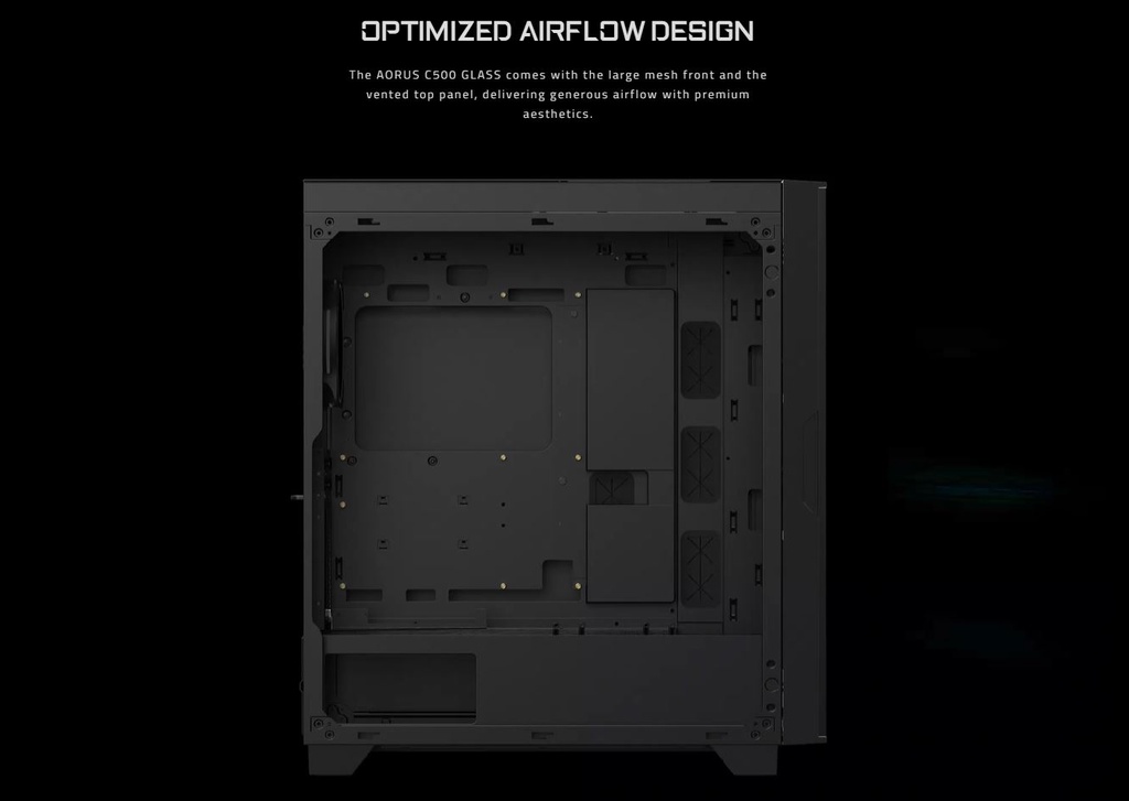 Gigabyte AORUS C500 GLASS, AC500G Mid Tower Desktop Casing (1 YEAR ...