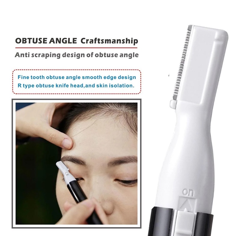 KIPRUN Electric Eyebrow Trimmer Women Precision Face Razors Mini Shaver ...