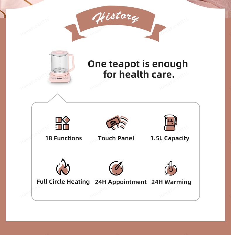 【Ready Stock · Ships in 24h】HomePro EHT15 Electric Health Teapot/Multi ...