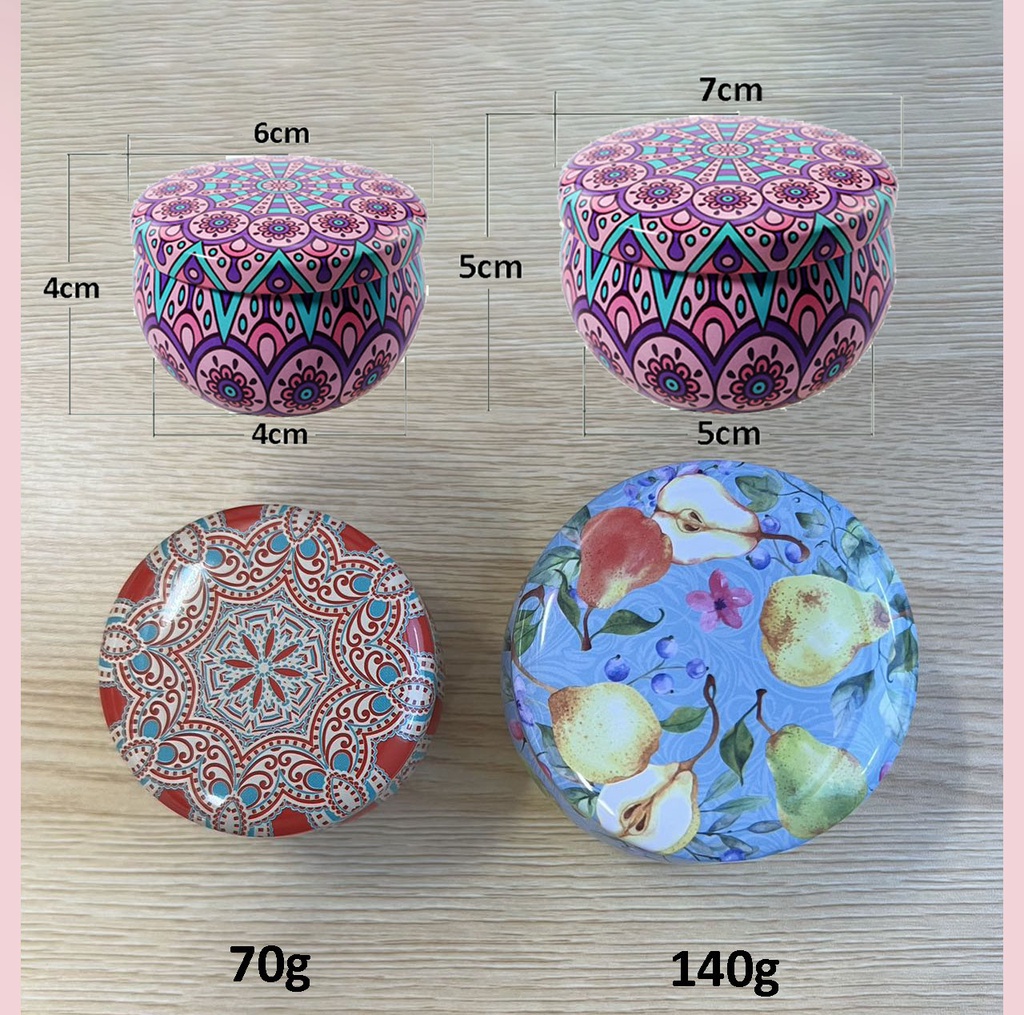 [SG Seller] 70g / 140g DIY Scented Tin Candles Dried Flowers Handmade | Shopee Singapore