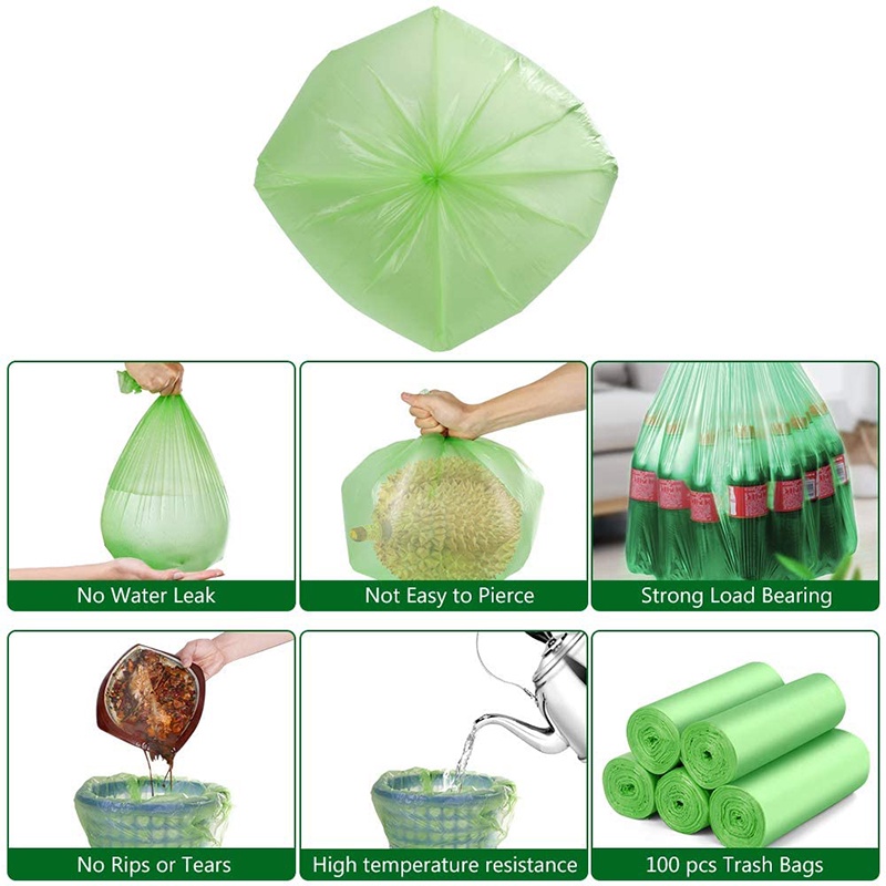 Garbage Bag Disposable Kitchen Rubbish Plastic Bag 75Pcs Beg Sampah ...
