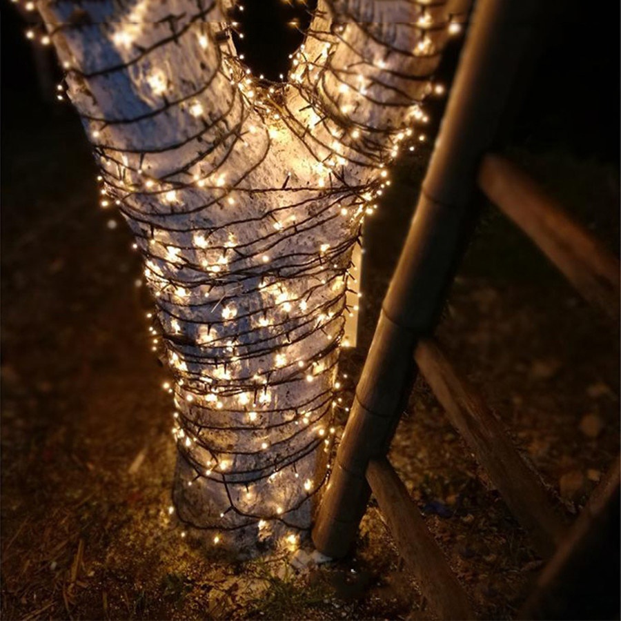 Lampu Raya Hari Raya Lights 100LED Fairy Lights 10M Black Wire Lights ...