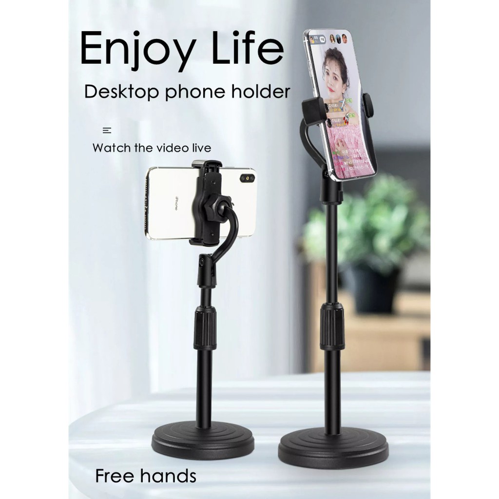 👉SG Local 👉 Mobile phone Desktop Stand Table Mount Cell Phone Selfie ...