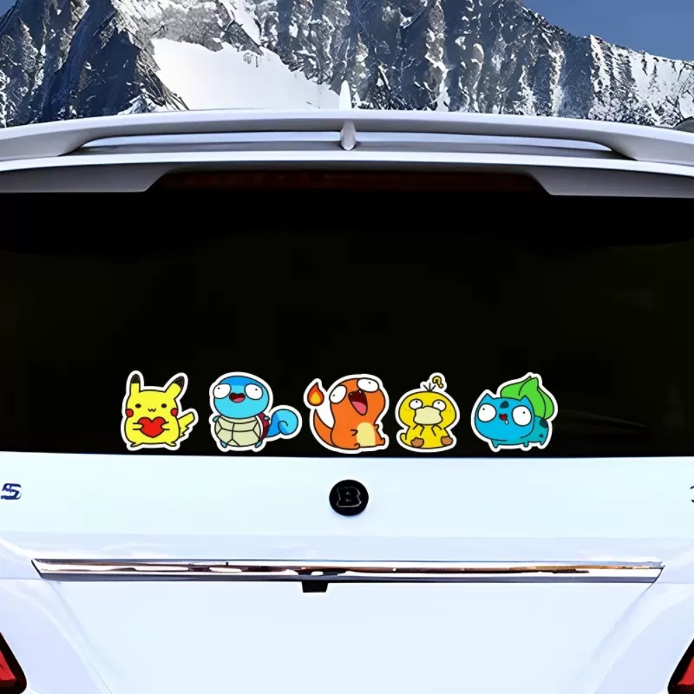 Pikachu Squirtle Psyduck Charmander Bulbasaur Pokémon Reflective ...