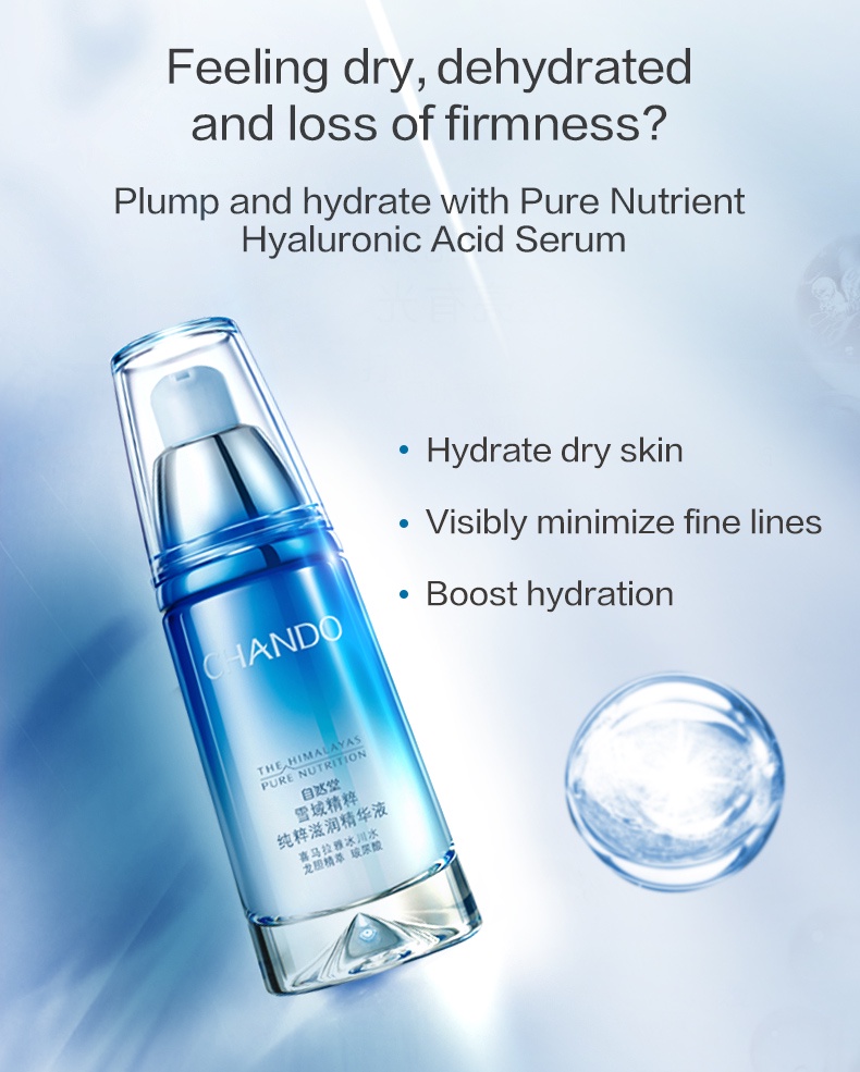 CHANDO Himalaya 自然堂 Pure Nutrient Hyaluronic Acid Serum Boost hydration ...