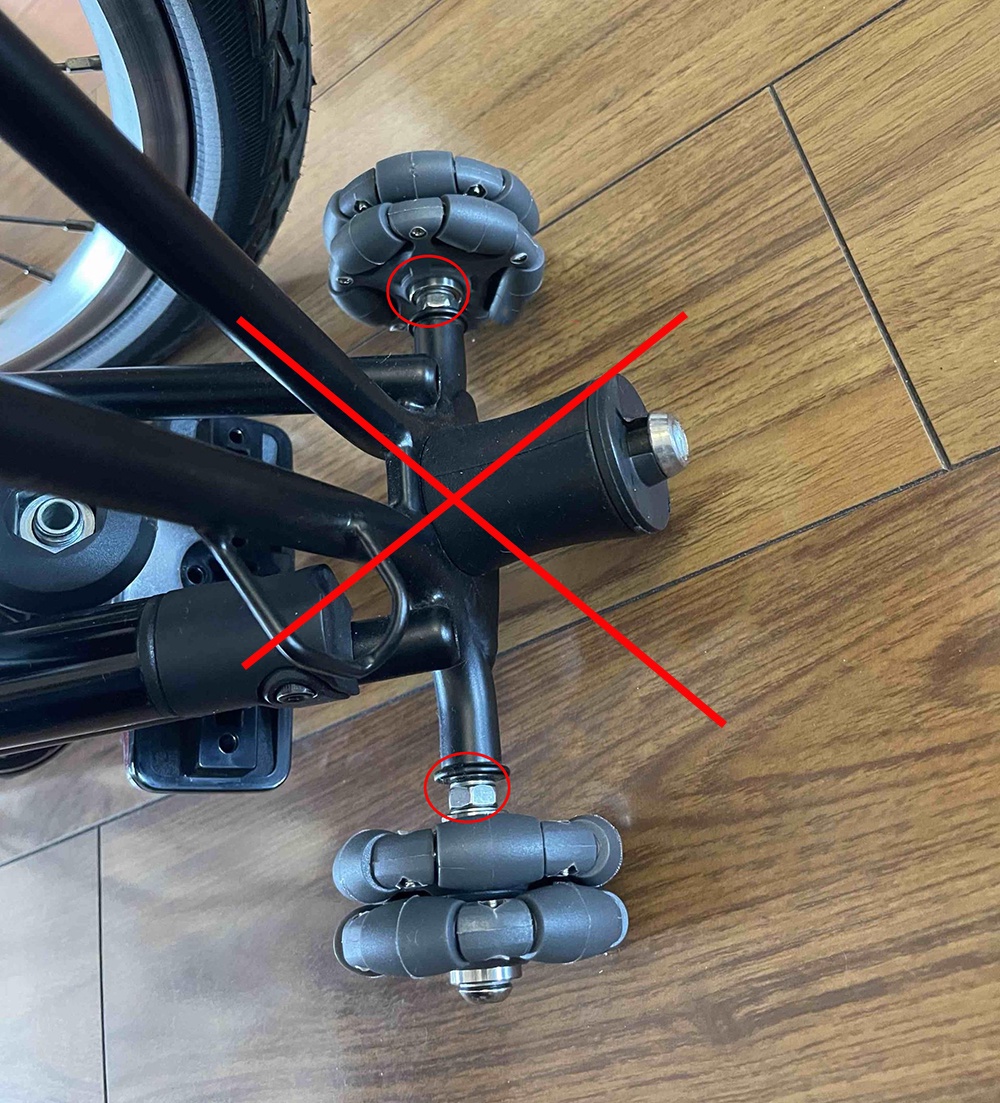 Bike Omni Easy Wheels Omni-directional Roller 58mm Ezwheels Use For ...