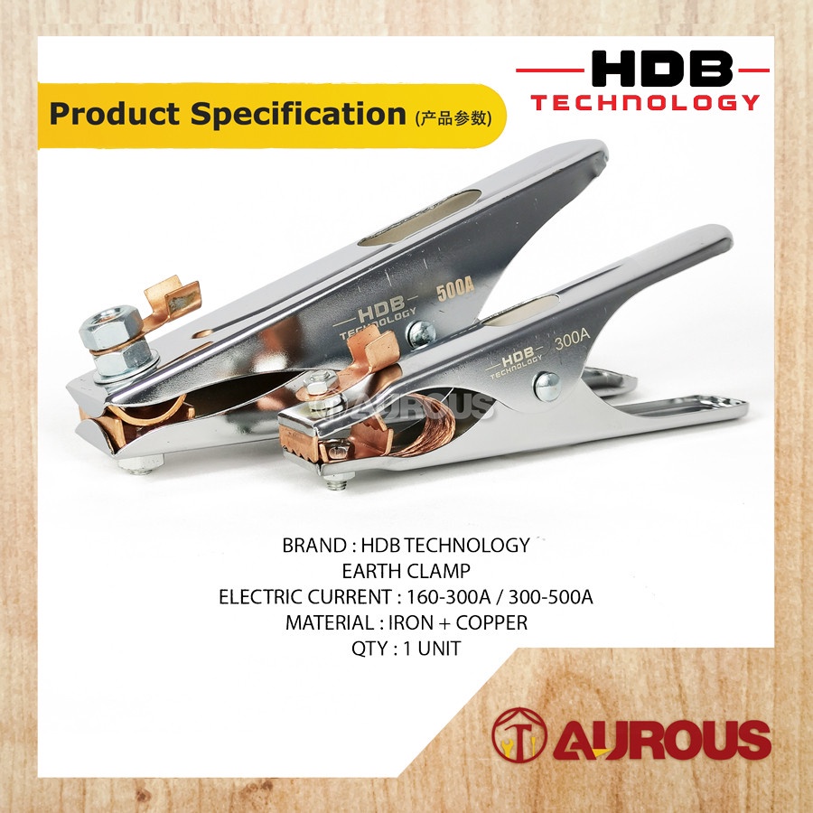 HDB TECHNOLOGY WELDING EARTH CLAMP (300A/500A) | Shopee Singapore