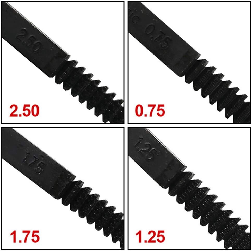 1PC Thread Repair File 8 in 1 0.75-3mm Pitch Bearing Steel Thread ...