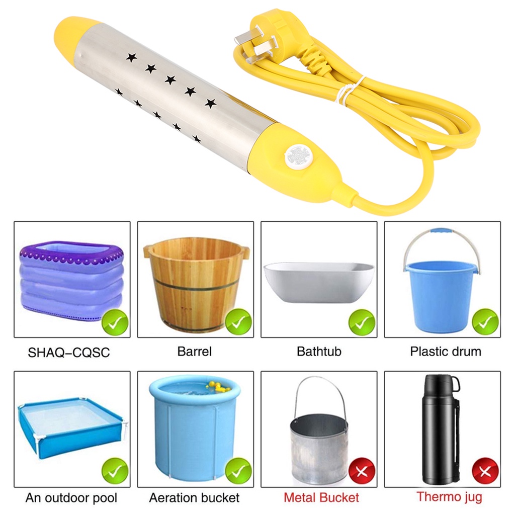 Immersion Heater Heating Rod Automatic Power-Off Water Boiler AU Plug ...