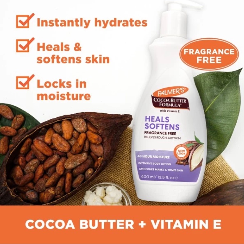 Palmer's Cocoa Butter Formula Vit E Lotion with Pump - Fragrance Free ...