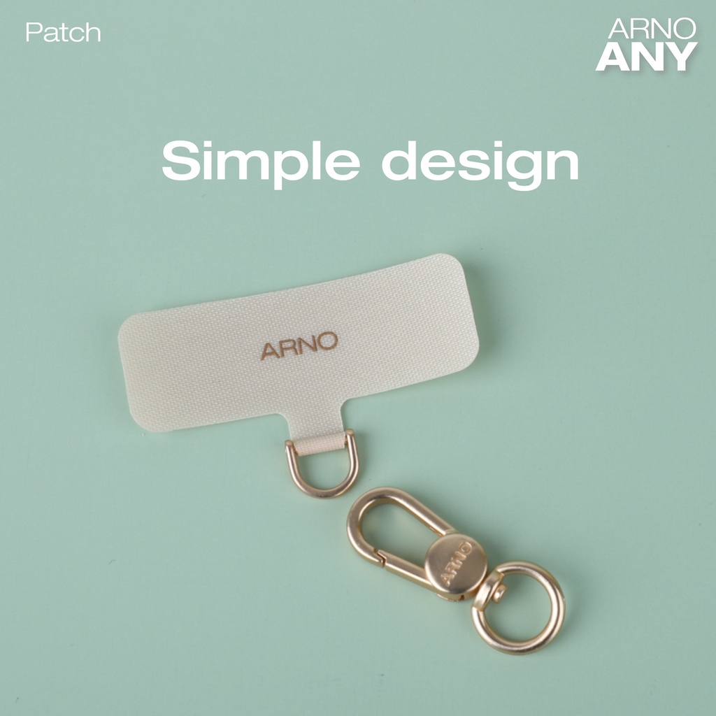 ARNO Phone Strap 'ANY+Strap' (Patch+Carabiner+Strap / 25 Types) | Shopee Singapore