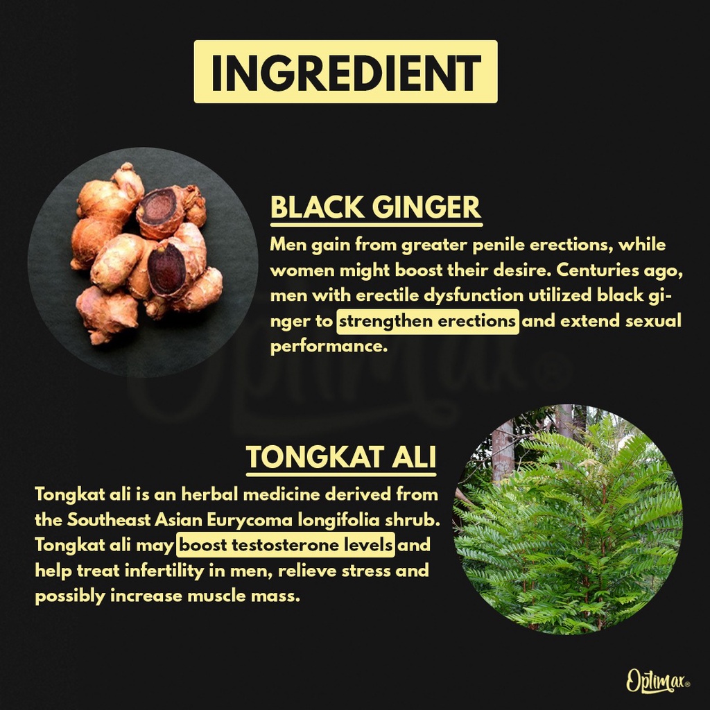 TongKat Ali & black ginger 60 serving, Supports healthy hormone, muscle ...