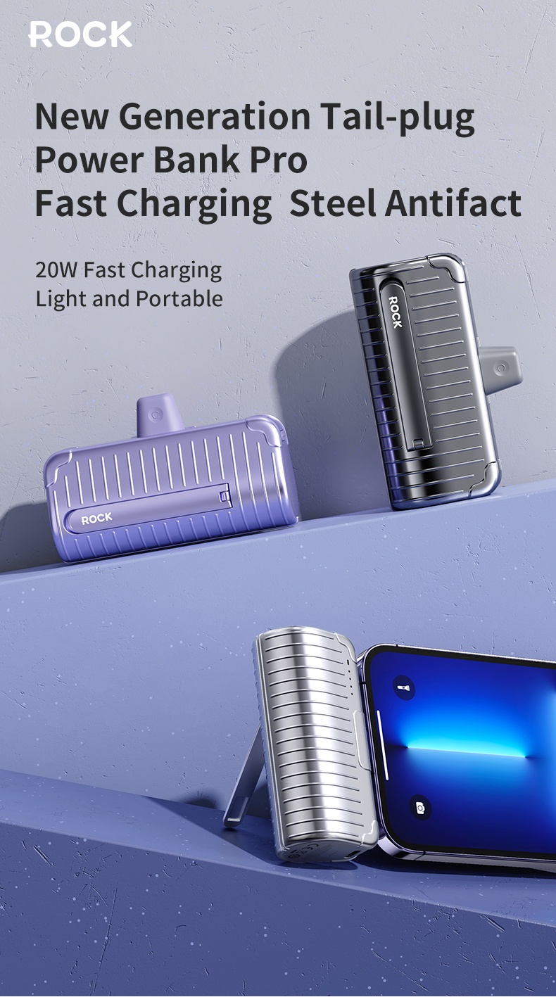 Rock P85/P86 Fast Charging PD 20W Mini Power Bank 4800mAh for iPhone ...