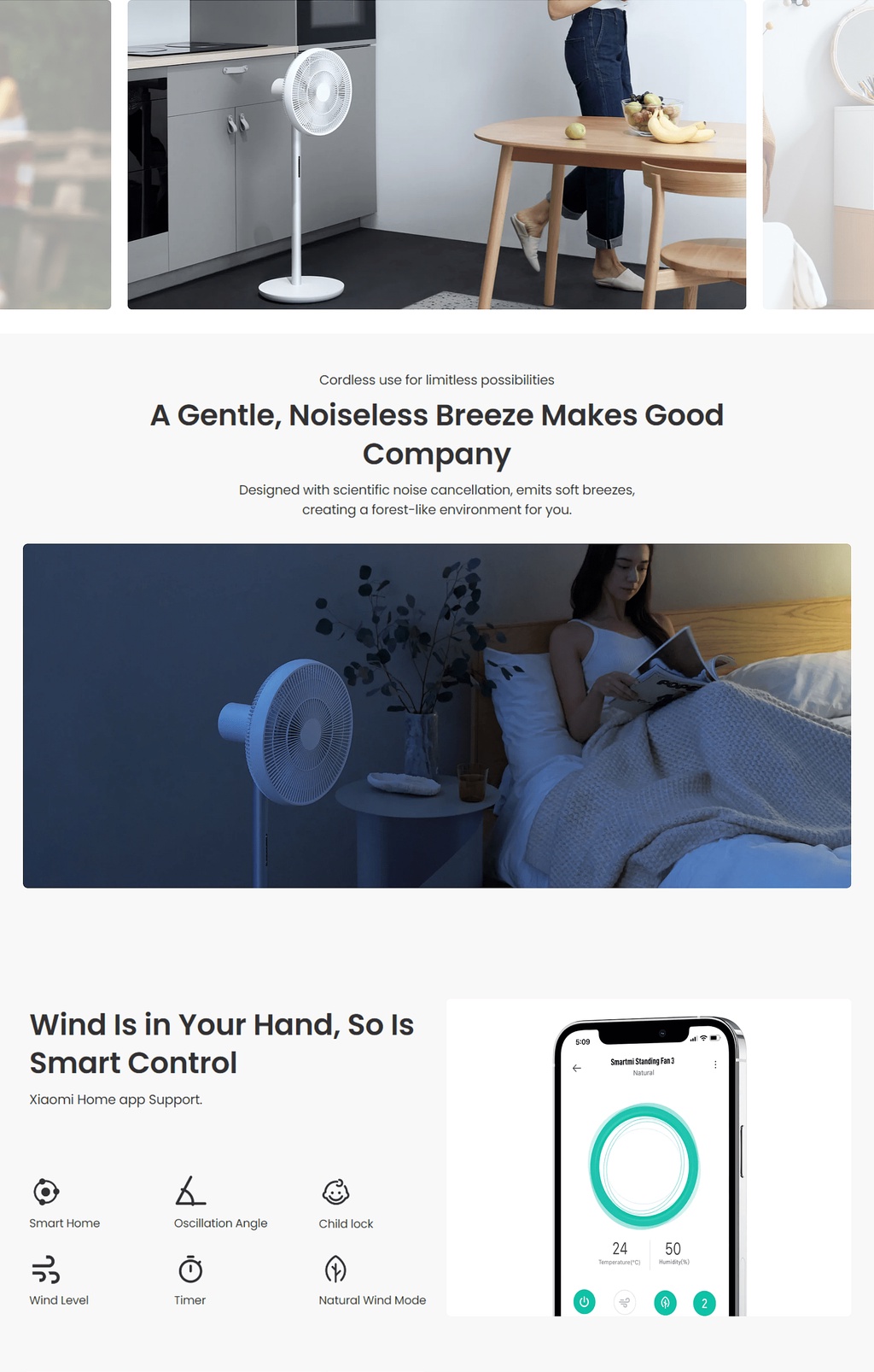 Xiaomi Smartmi Desktop Fan & Smart Stand Fan 2 Lite & Fan 3 Natural ...